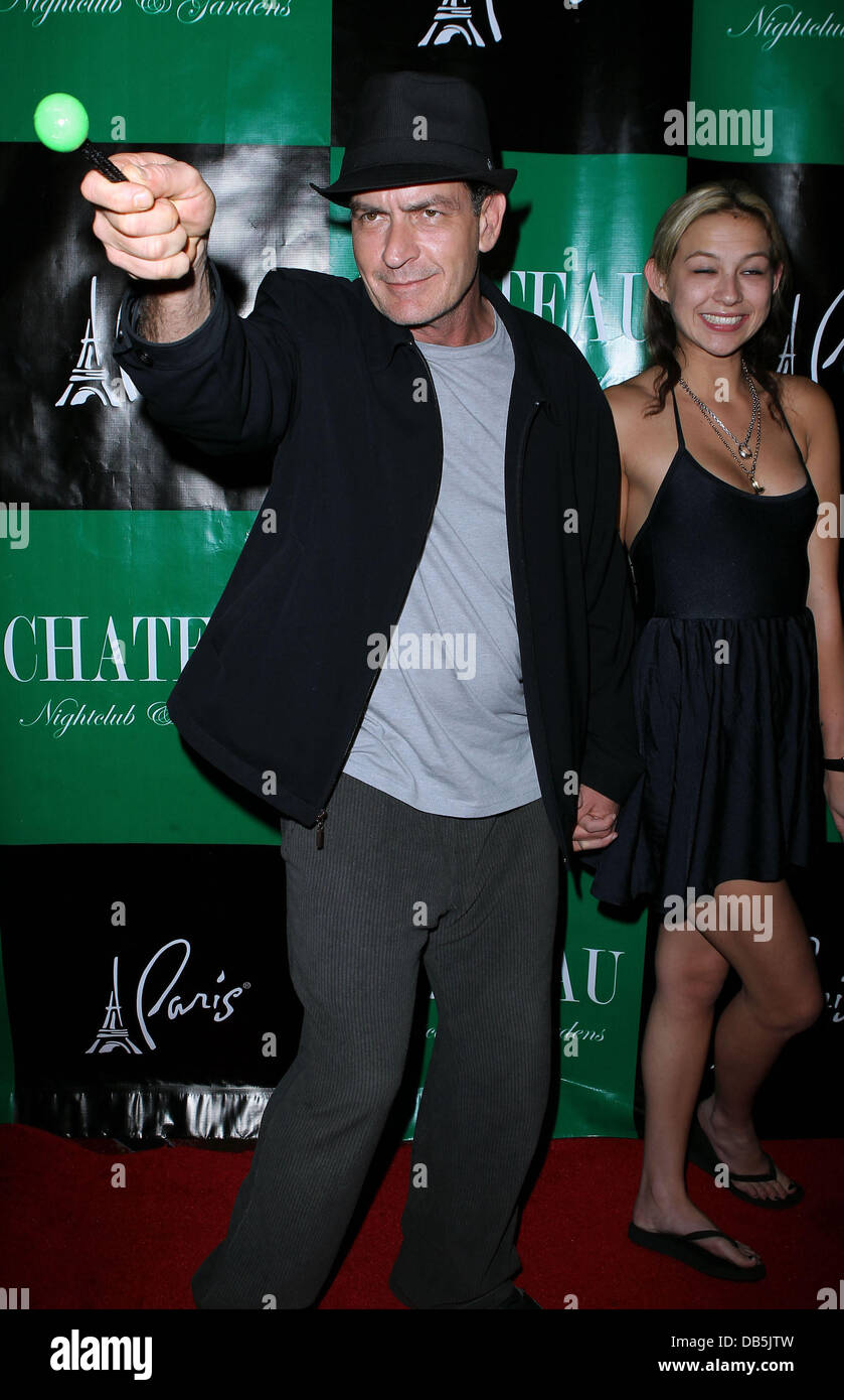 Charlie Sheen and Natalie Kenly Charlie Sheen hosts an evening at ...