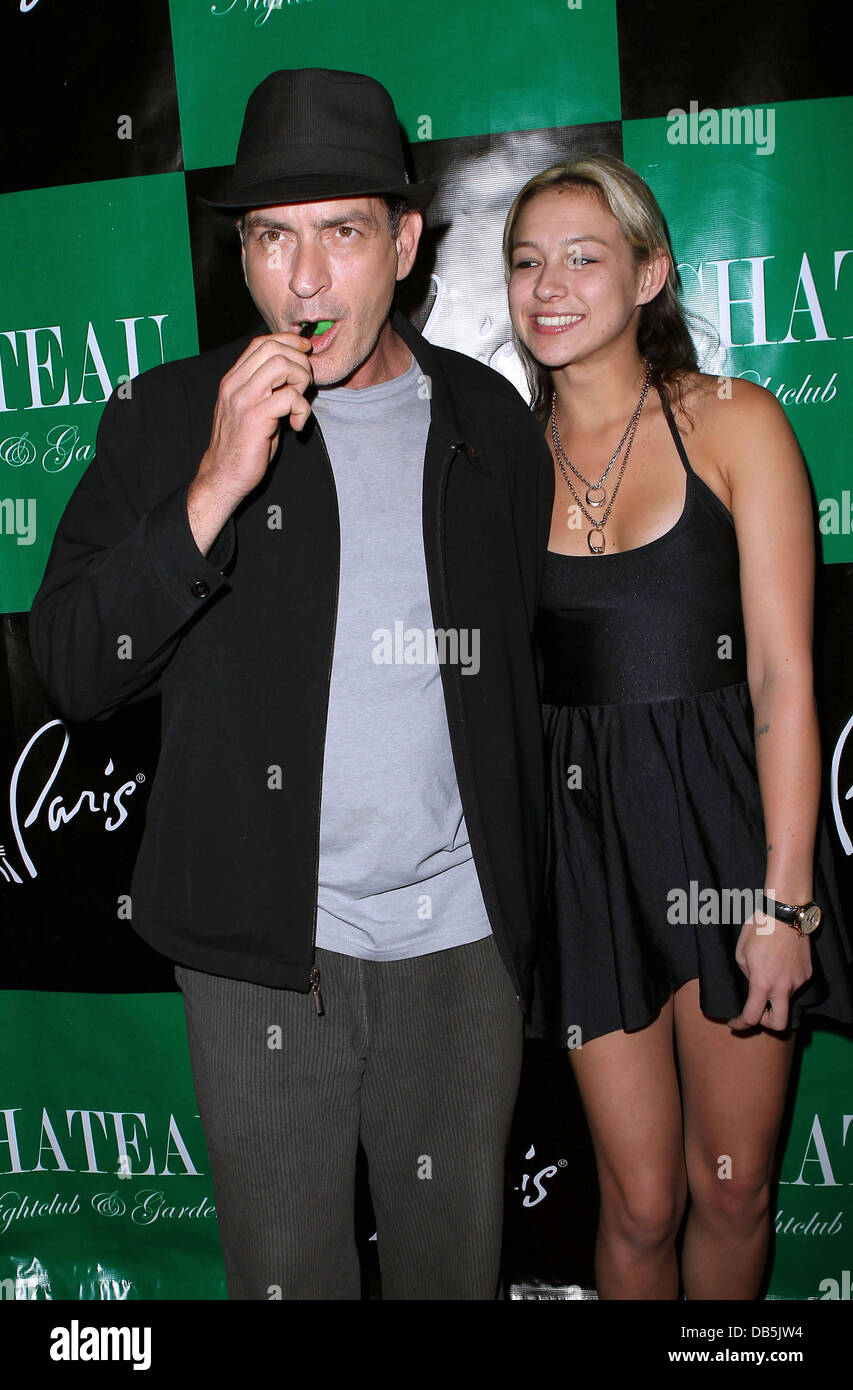Charlie Sheen and Natalie Kenly Charlie Sheen hosts an evening at ...