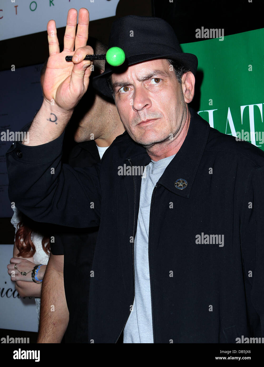 Charlie sheen hosts at chateau hi-res stock photography and images - Alamy