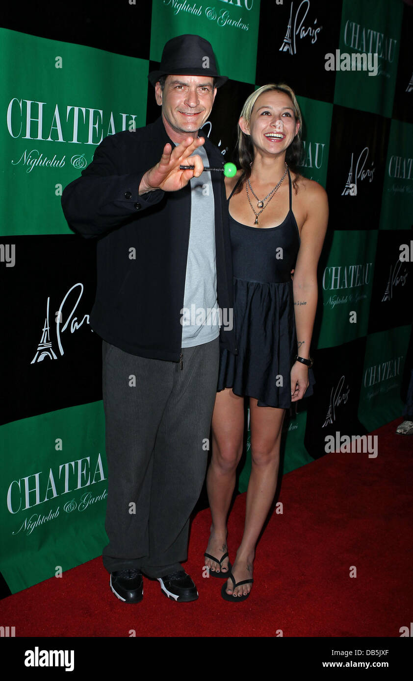 Charlie Sheen and Natalie Kenly Charlie Sheen hosts an evening at ...
