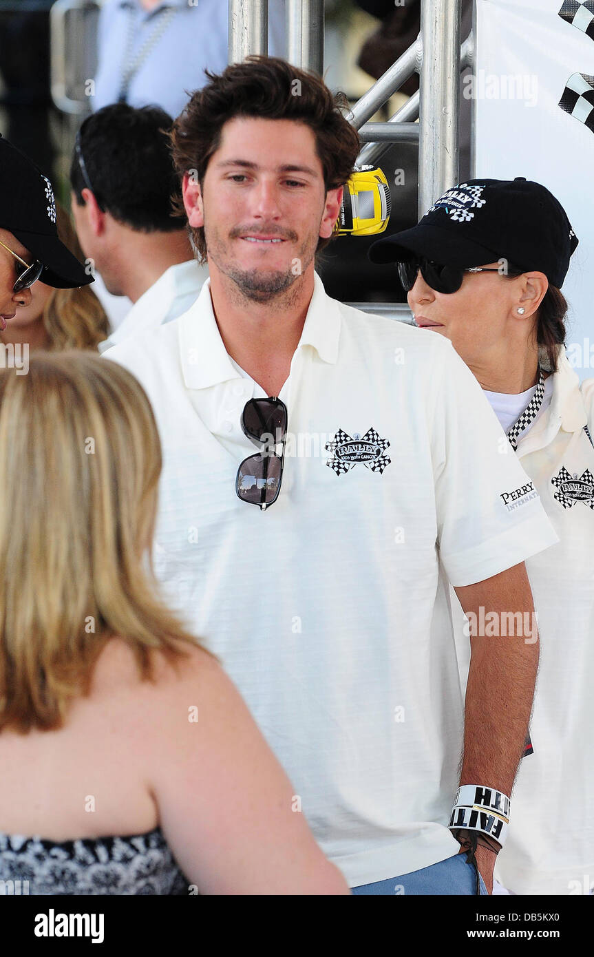 Nic Roldan arrive at the Rally for Kids with Cancer Scavenger Cup ...