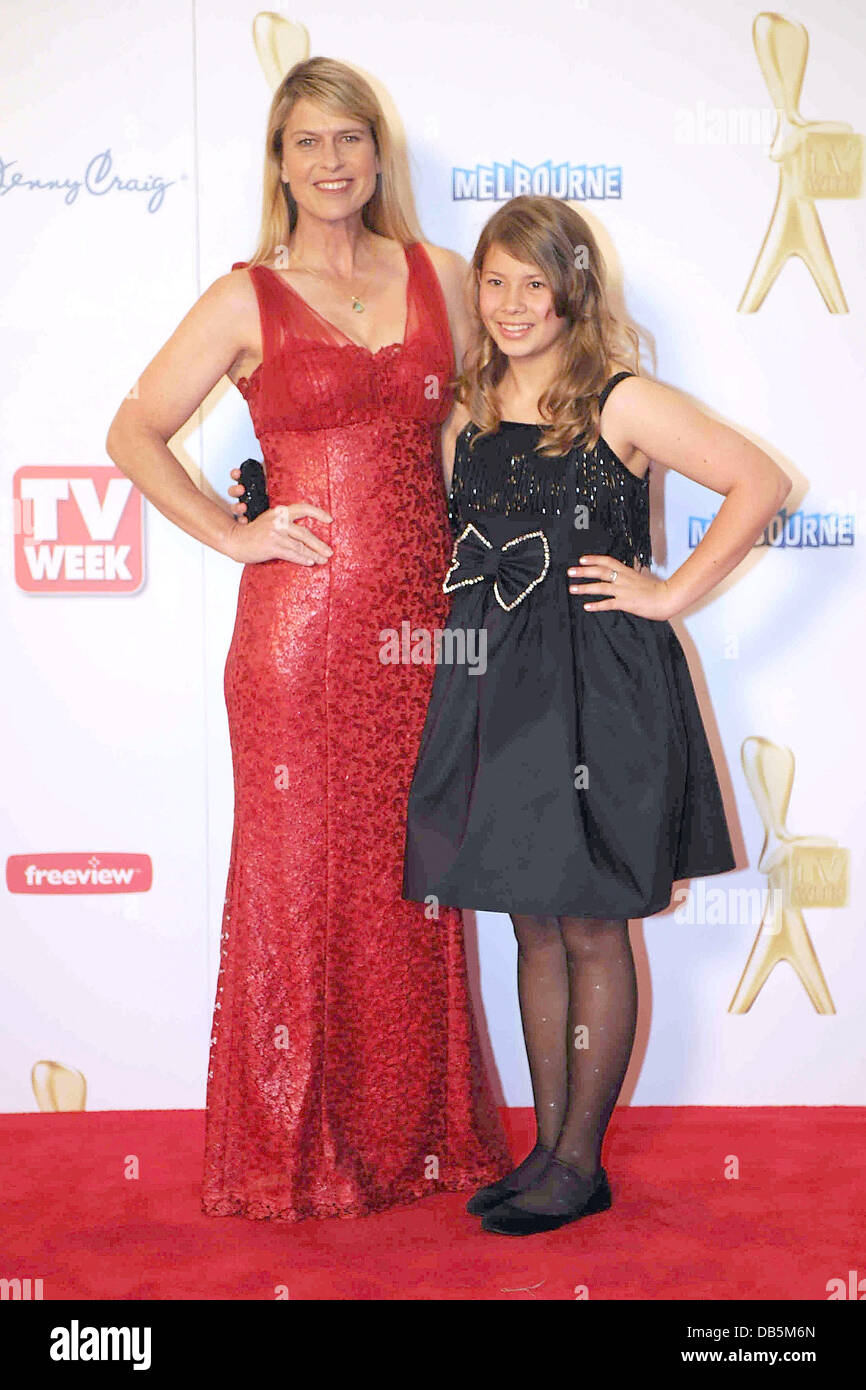 Terry Irwin and daughter Bindie, at the 2011 Logie Awards at Crown ...