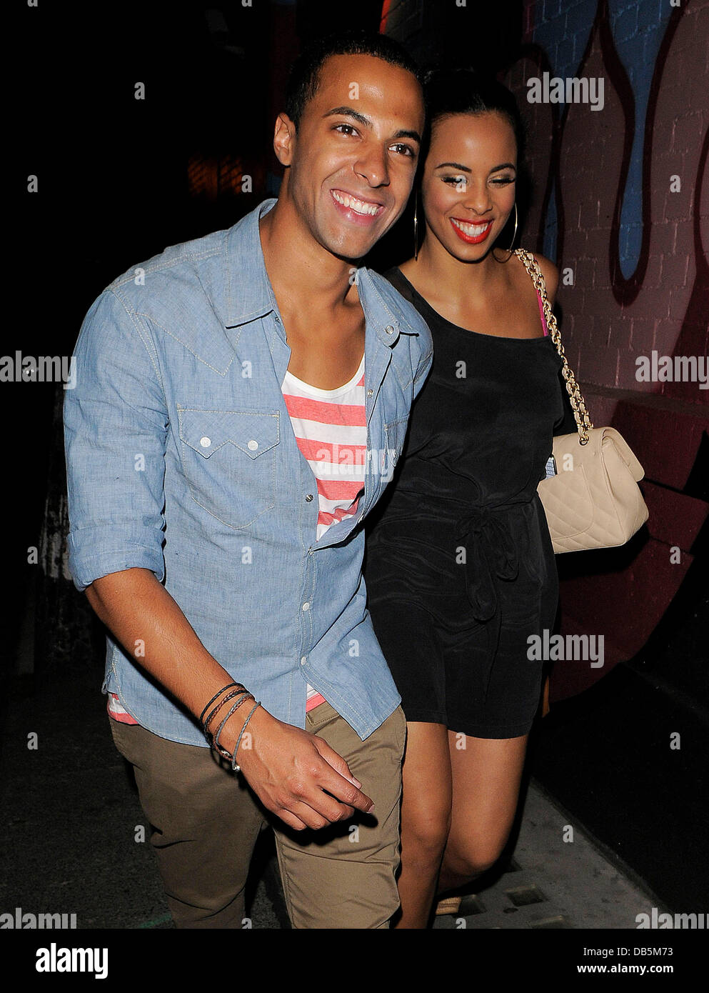 Marvin Humes of boyband 'JLS' and girlfriend Rochelle Wiseman aka ...