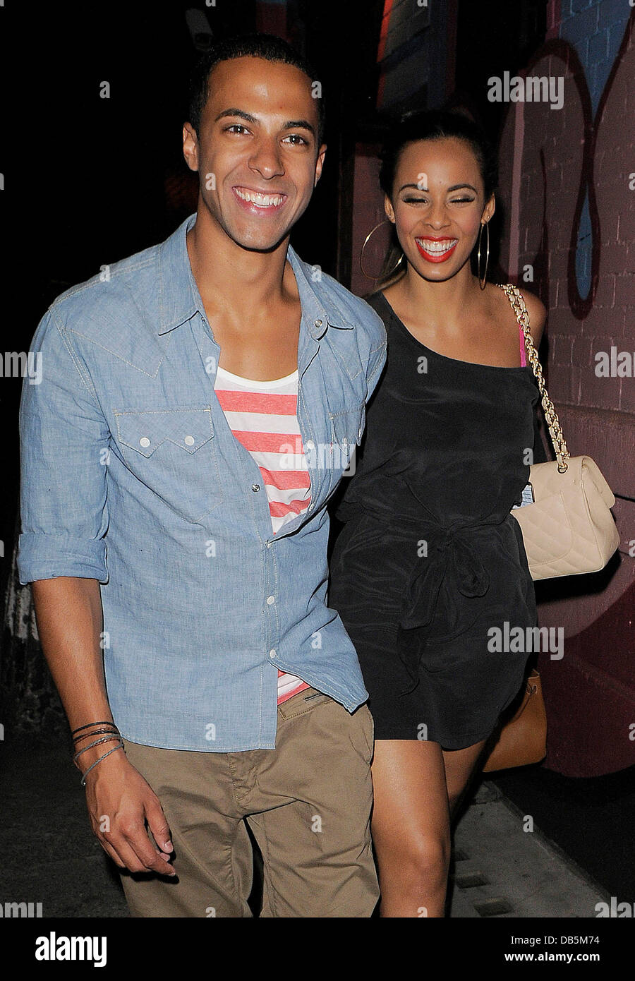Marvin Humes of boyband 'JLS' and girlfriend Rochelle Wiseman aka ...