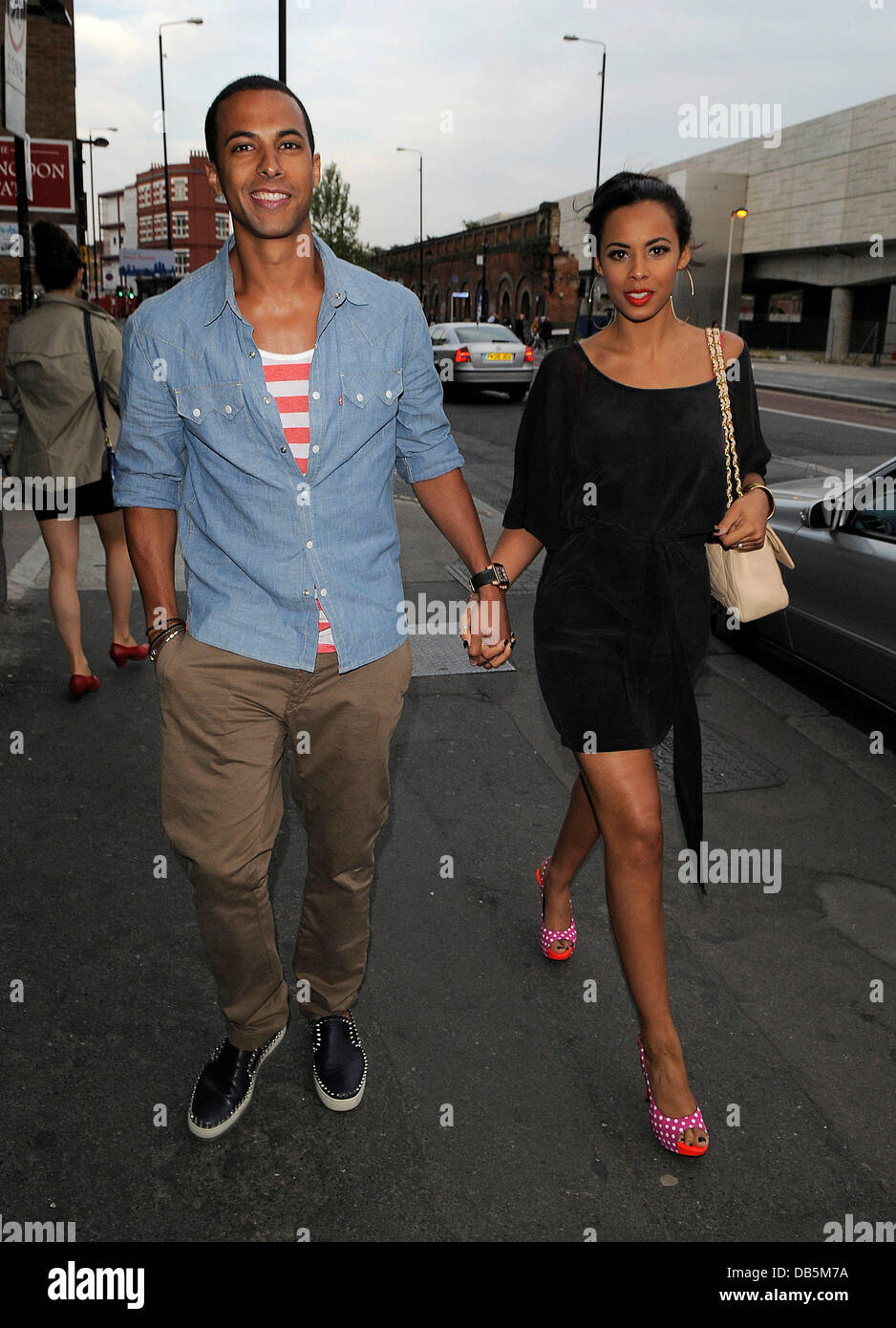 Marvin Humes of boyband 'JLS' and girlfriend Rochelle Wiseman aka ...