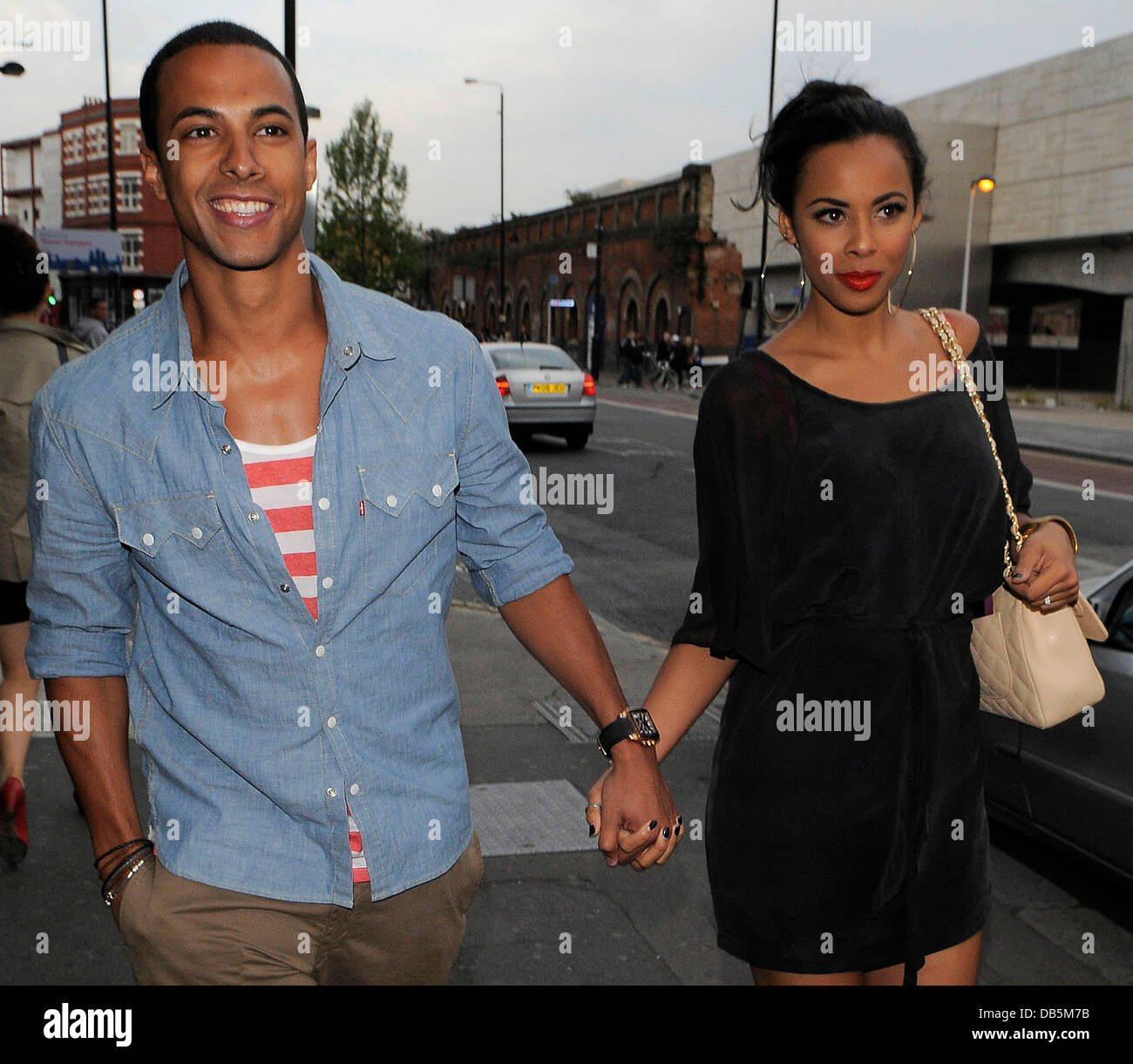 Marvin Humes of boyband 'JLS' and girlfriend Rochelle Wiseman aka ...