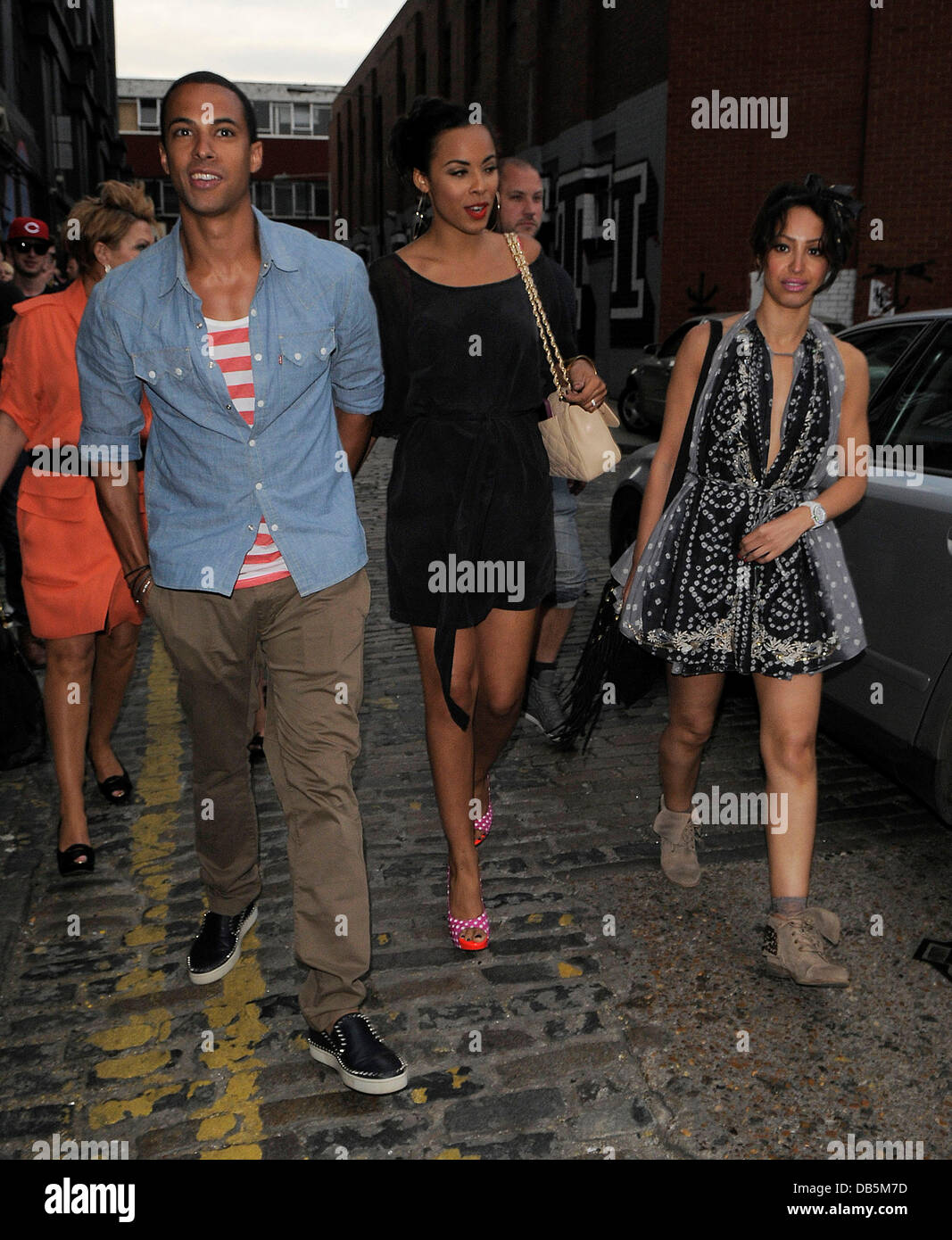 Marvin Humes of boyband 'JLS' and girlfriend Rochelle Wiseman aka ...