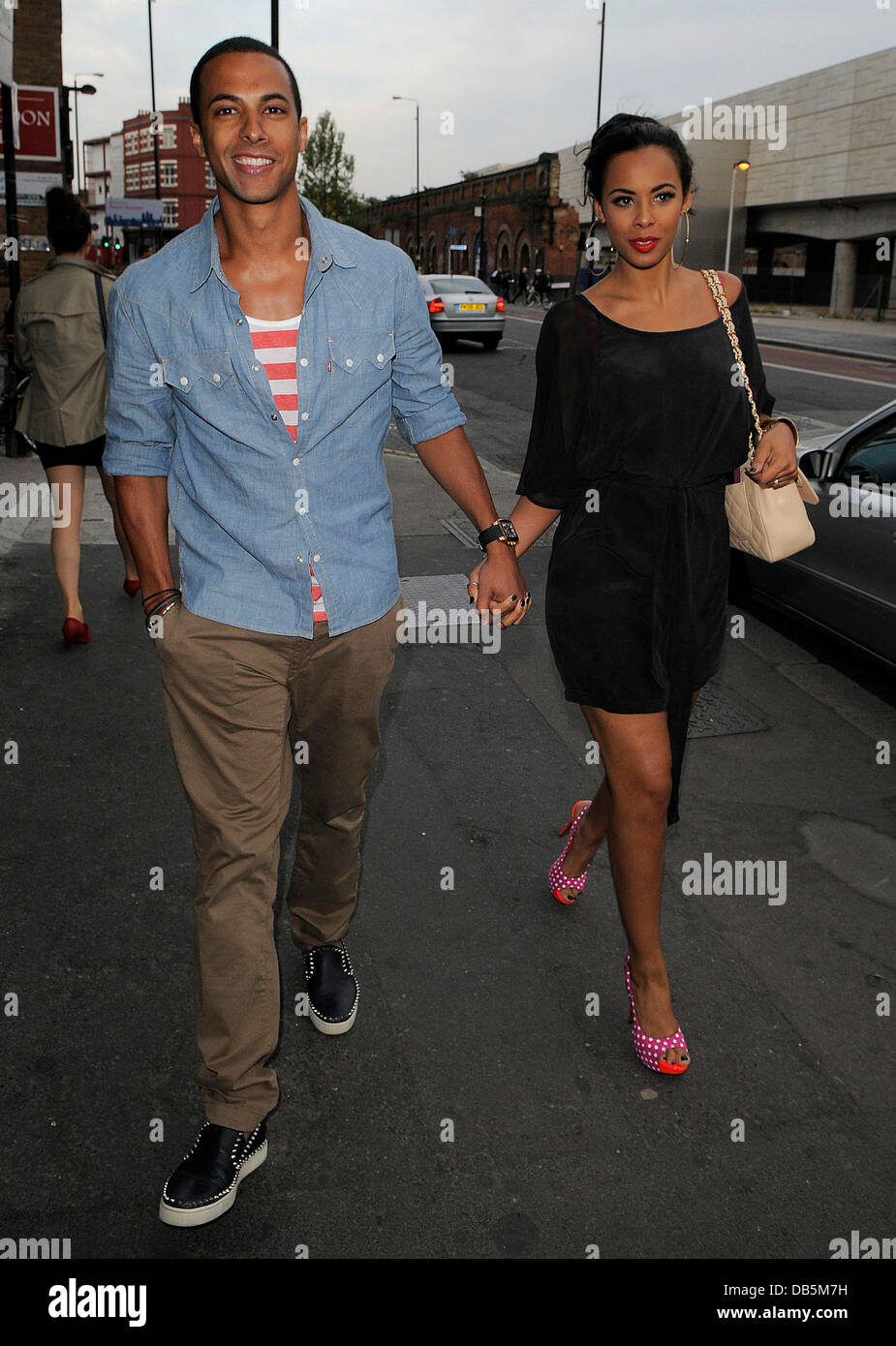 Marvin Humes of boyband 'JLS' and girlfriend Rochelle Wiseman aka ...