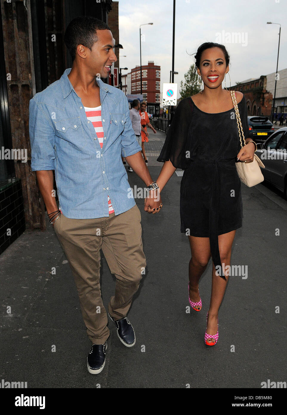 Marvin Humes of boyband 'JLS' and girlfriend Rochelle Wiseman aka ...