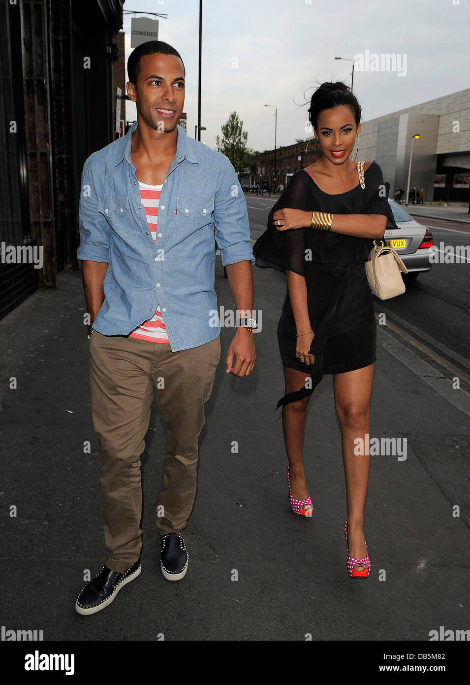 Marvin Humes of boyband 'JLS' and girlfriend Rochelle Wiseman aka ...