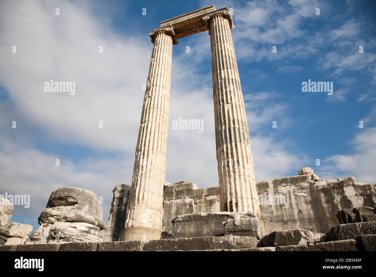 temple of apollo, archeological area, didyma, southern aegean coast ...