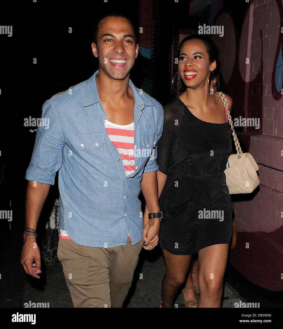 Marvin Humes of boyband 'JLS' and girlfriend Rochelle Wiseman aka ...