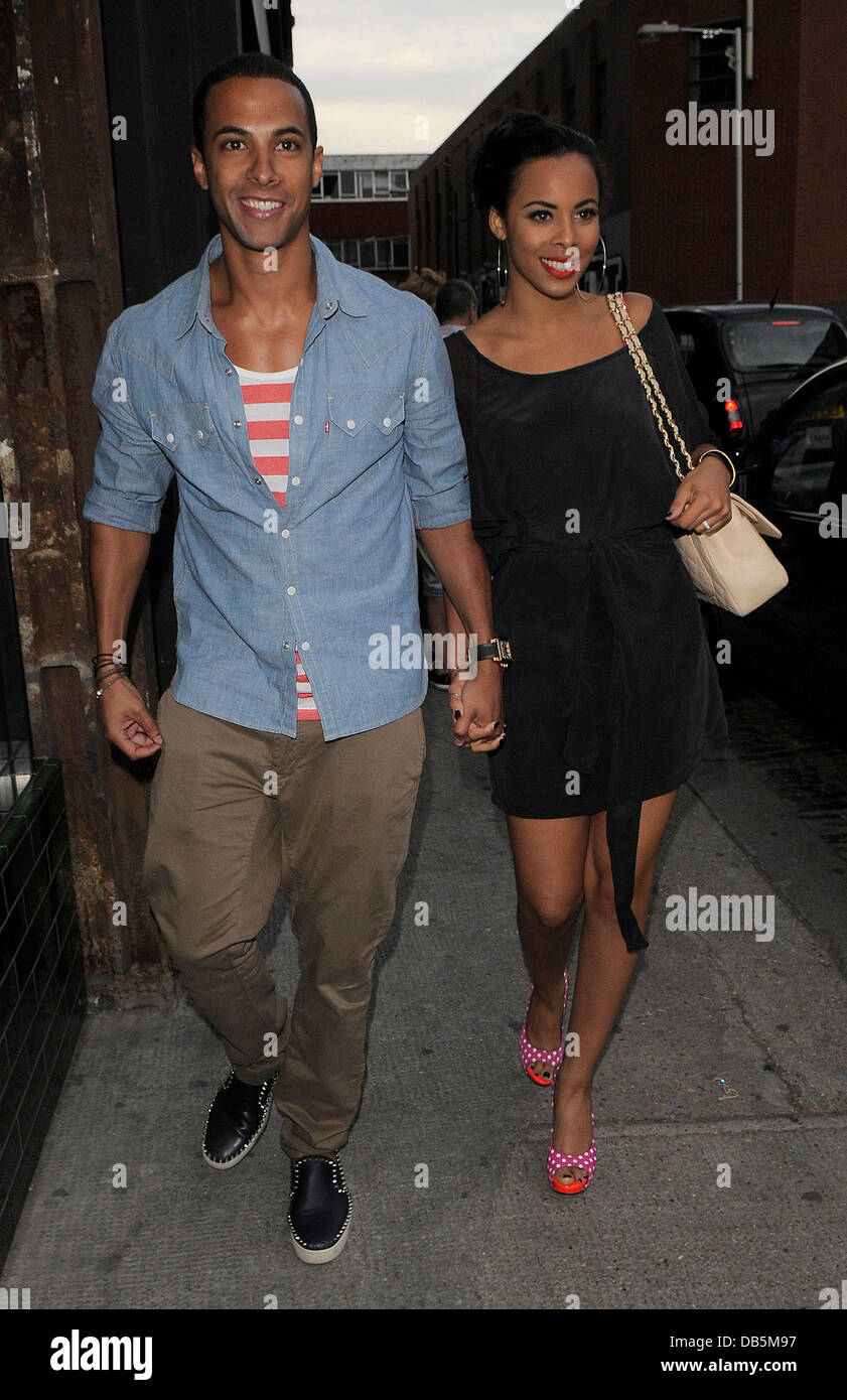 Marvin Humes of boyband 'JLS' and girlfriend Rochelle Wiseman aka ...