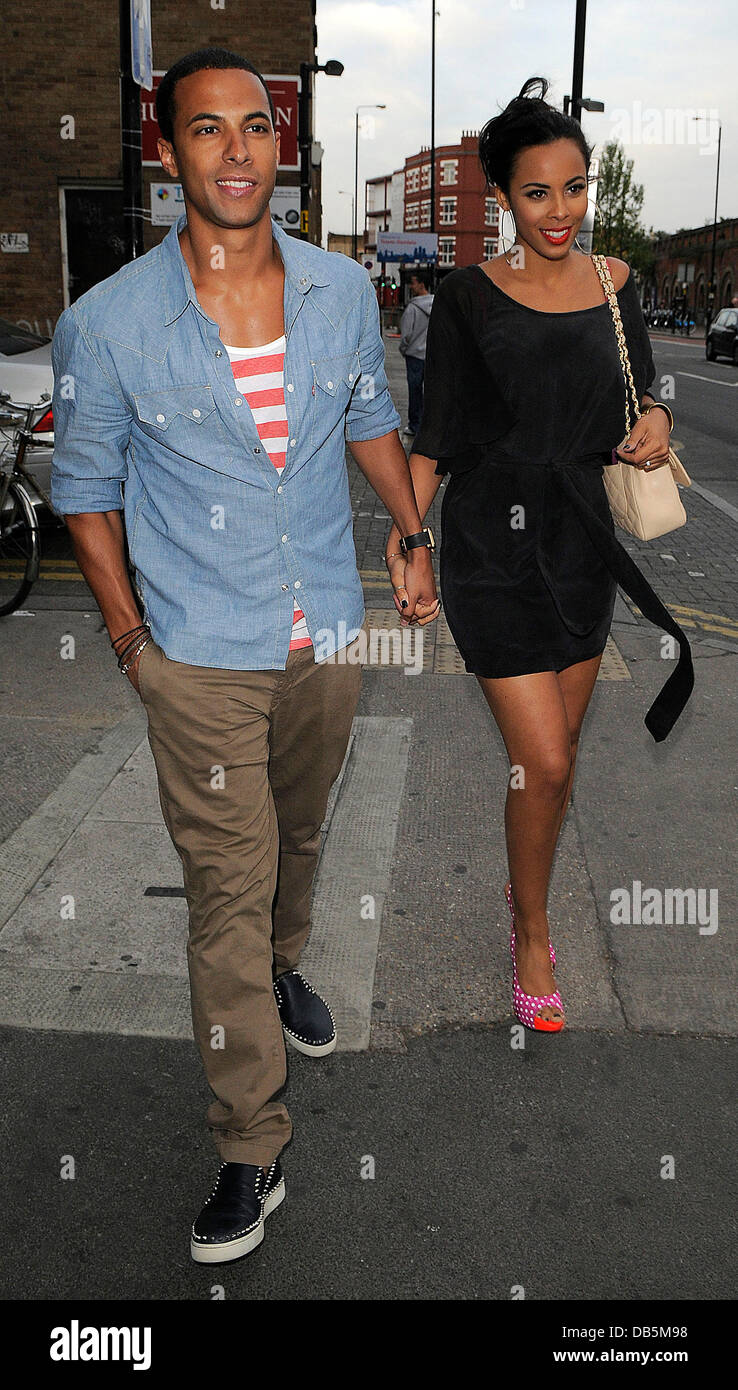 Marvin Humes of boyband 'JLS' and girlfriend Rochelle Wiseman aka ...