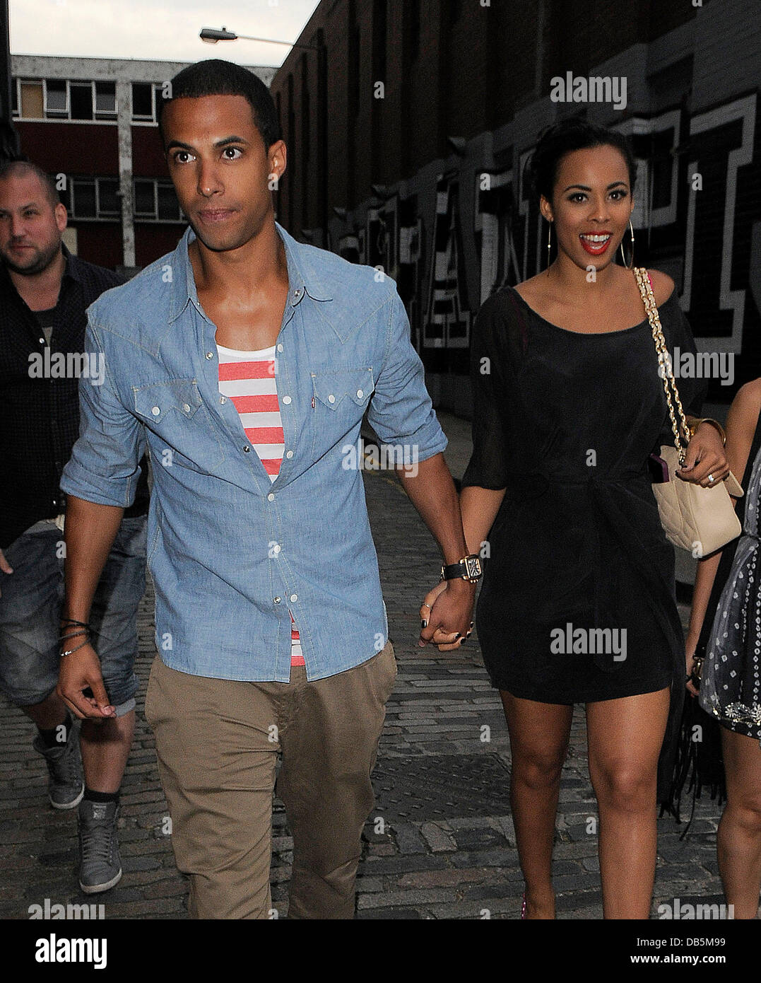 Marvin Humes of boyband 'JLS' and girlfriend Rochelle Wiseman aka ...