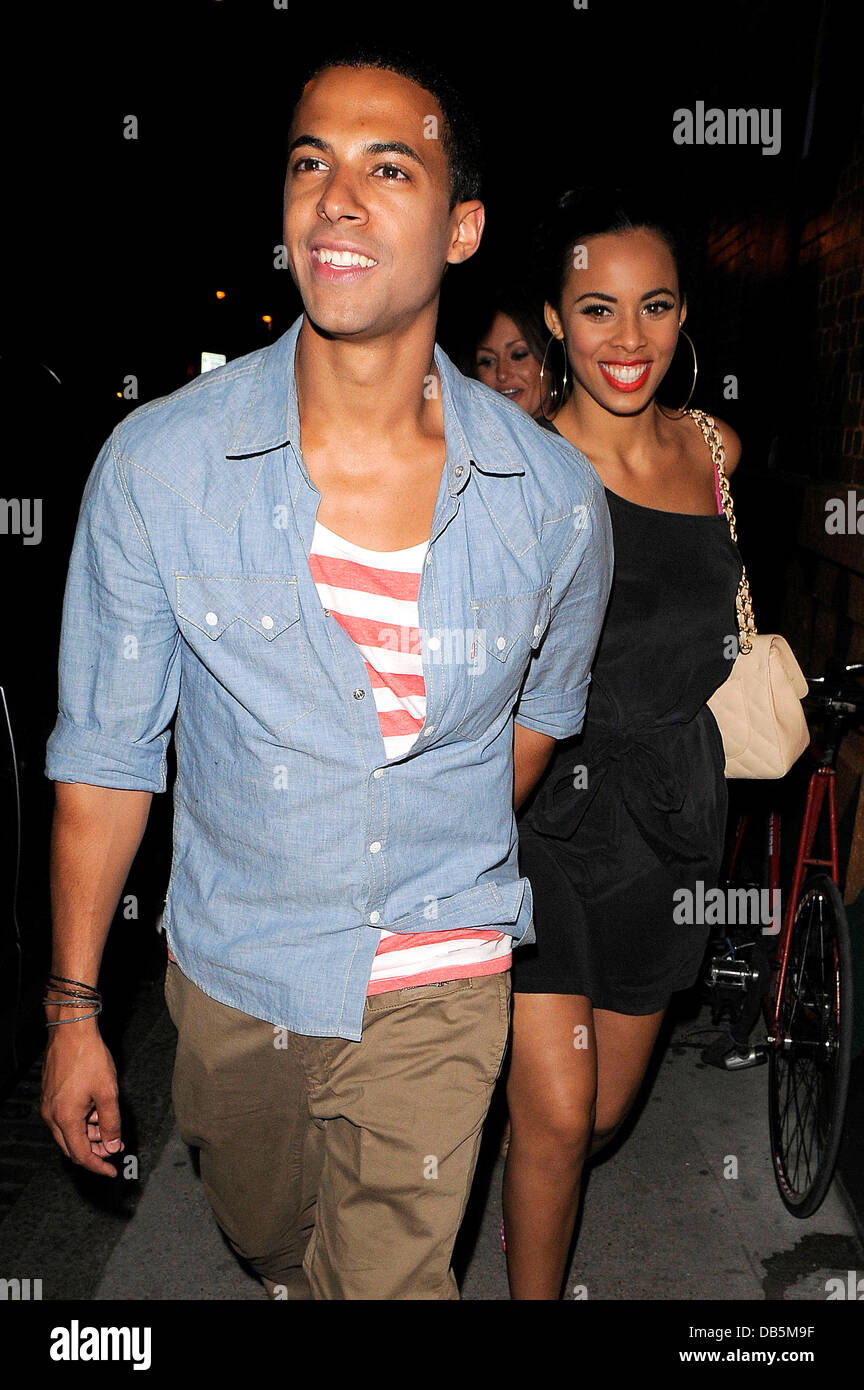 Marvin Humes of boyband 'JLS' and girlfriend Rochelle Wiseman aka ...