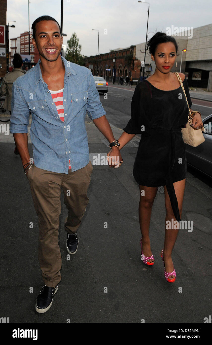 Marvin Humes of boyband 'JLS' and girlfriend Rochelle Wiseman aka ...