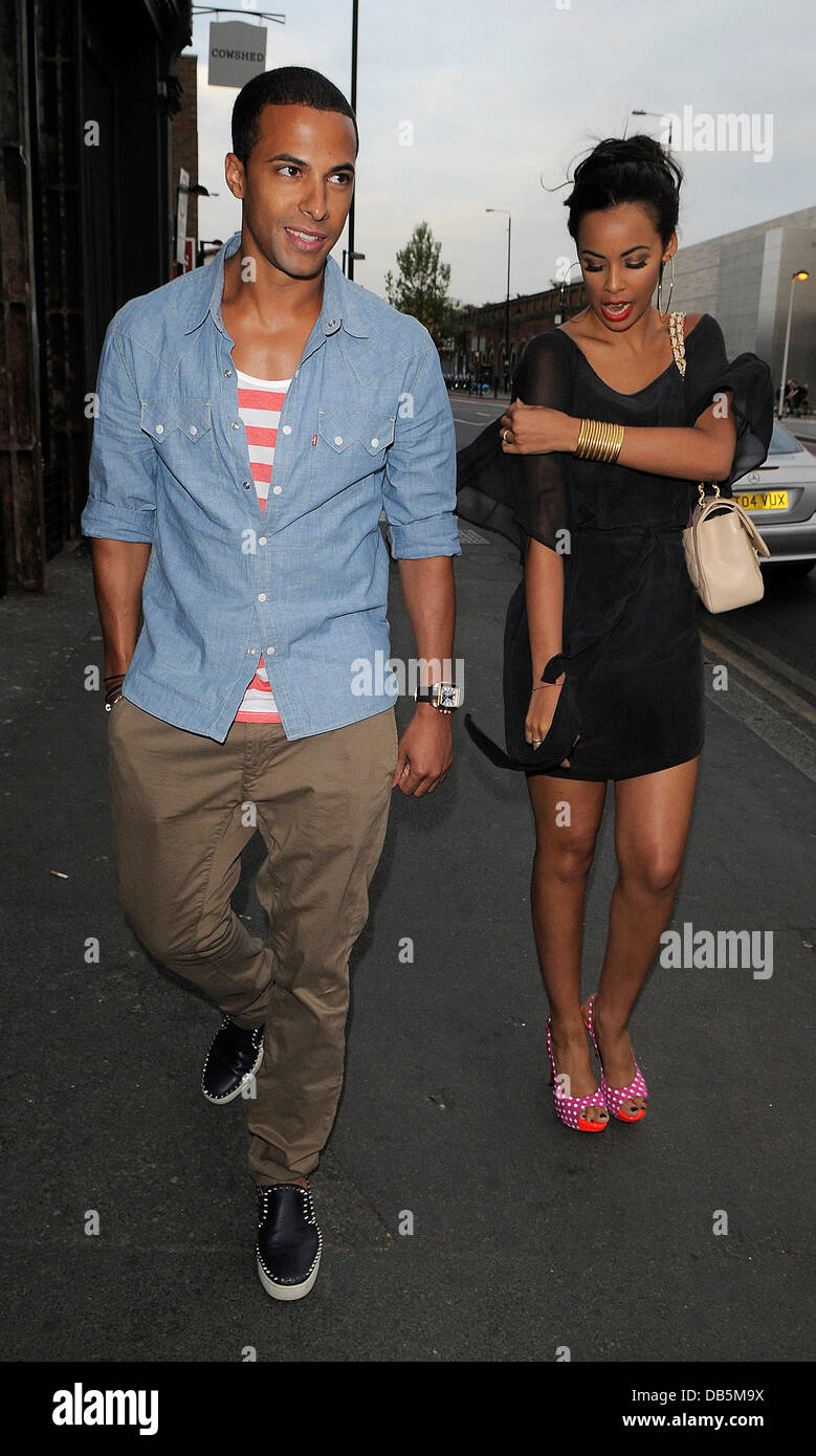 Marvin Humes of boyband 'JLS' and girlfriend Rochelle Wiseman aka ...