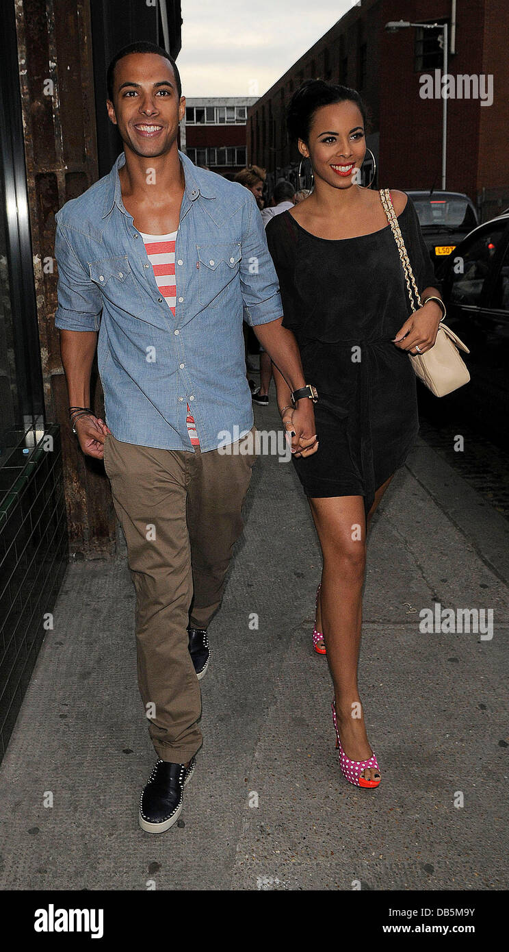 Marvin Humes of boyband 'JLS' and girlfriend Rochelle Wiseman aka ...