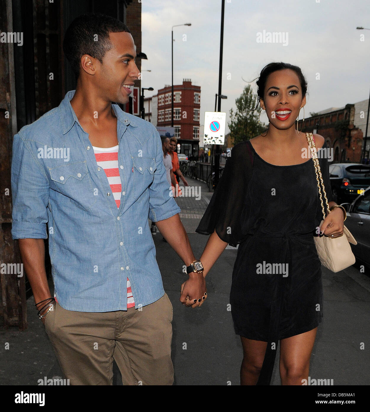 Marvin Humes of boyband 'JLS' and girlfriend Rochelle Wiseman aka ...