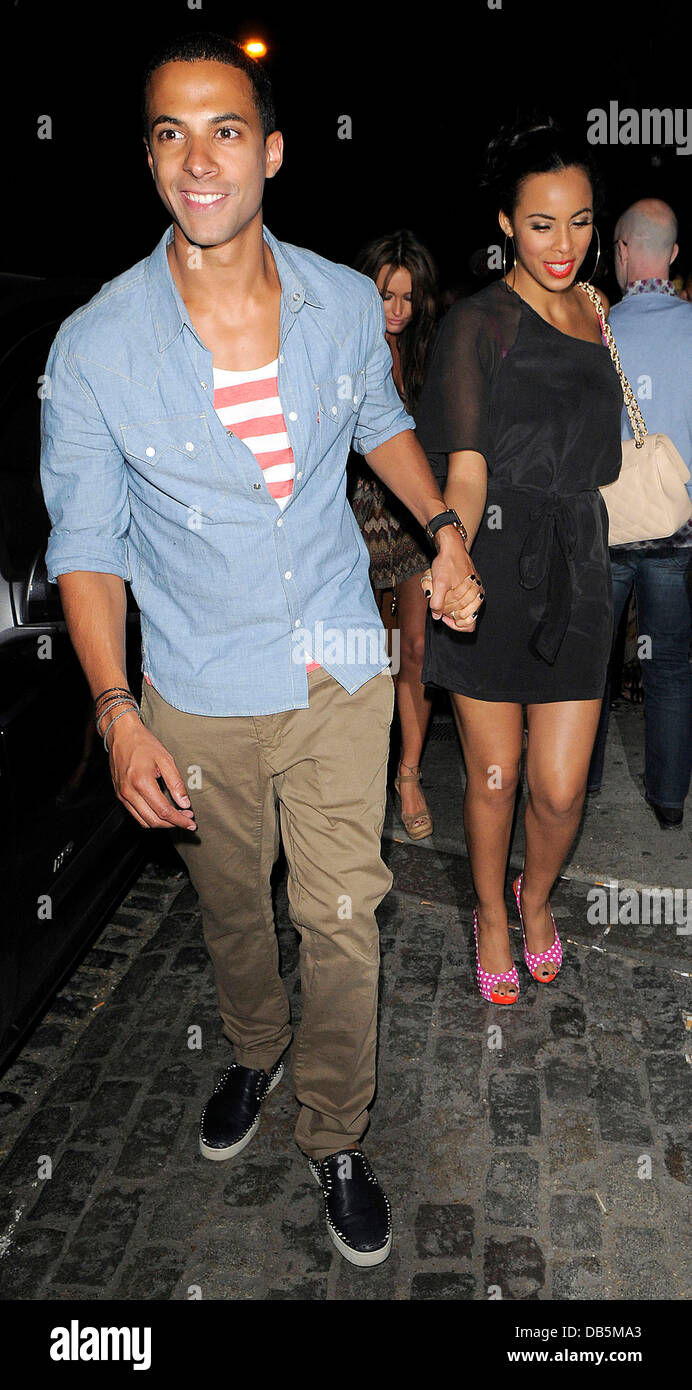 Marvin Humes of boyband 'JLS' and girlfriend Rochelle Wiseman aka ...