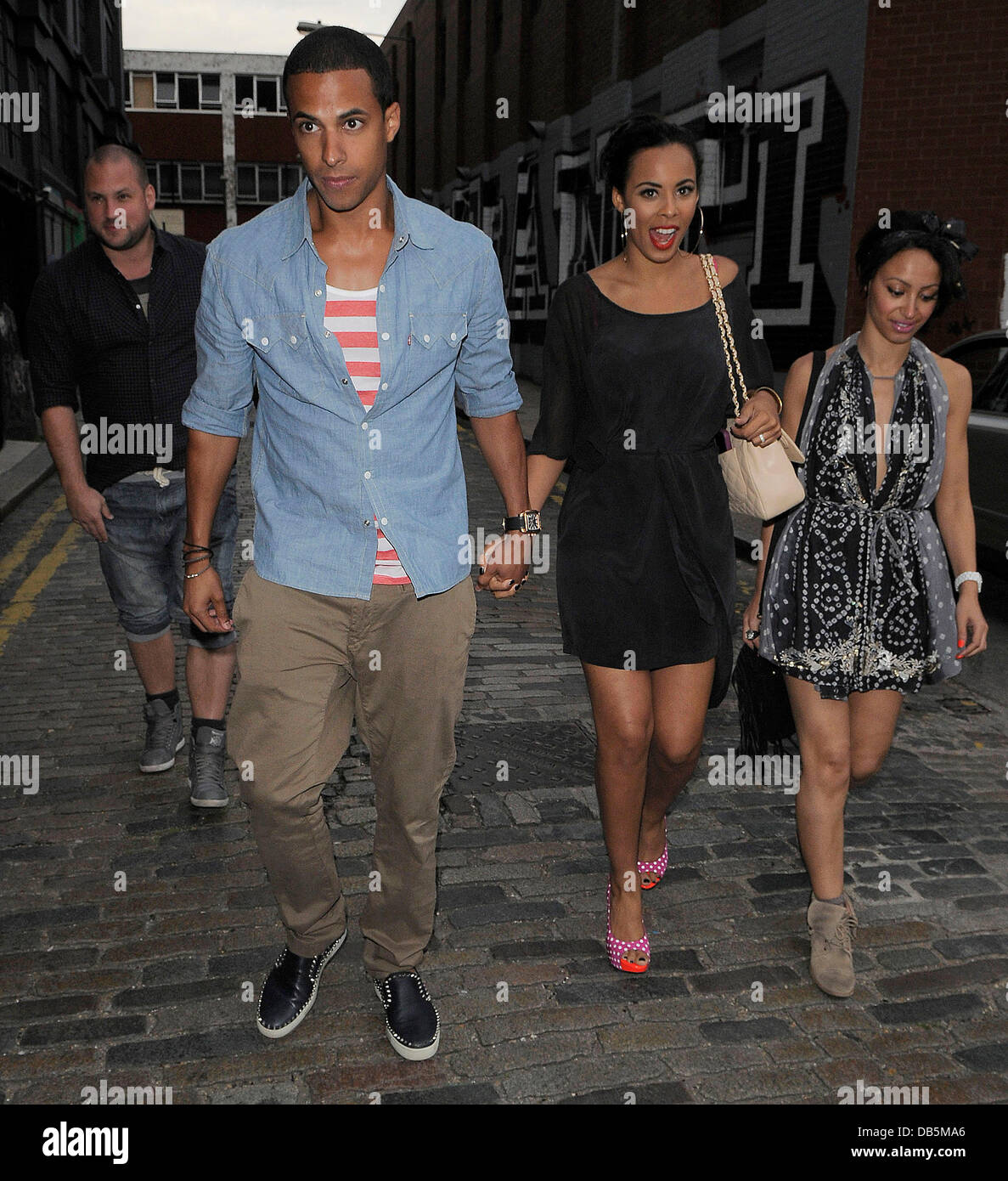 Marvin Humes of boyband 'JLS' and girlfriend Rochelle Wiseman aka ...