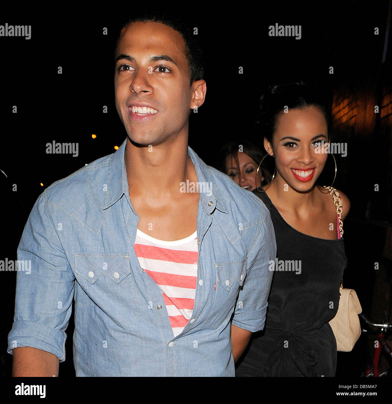 Marvin Humes of boyband 'JLS' and girlfriend Rochelle Wiseman aka ...