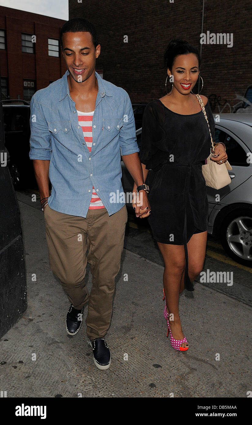 Marvin Humes of boyband 'JLS' and girlfriend Rochelle Wiseman aka ...