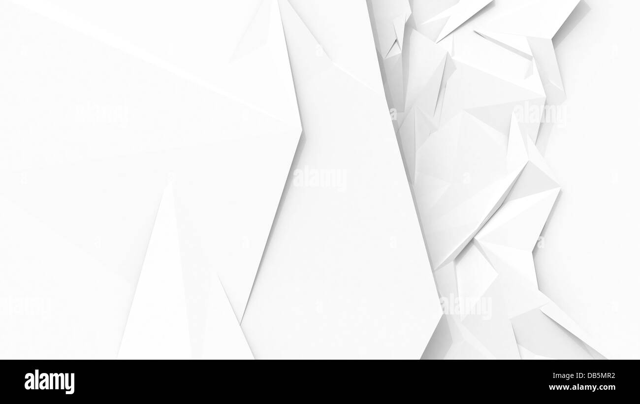 White abstract geometric background with sharp polygon surface Stock ...