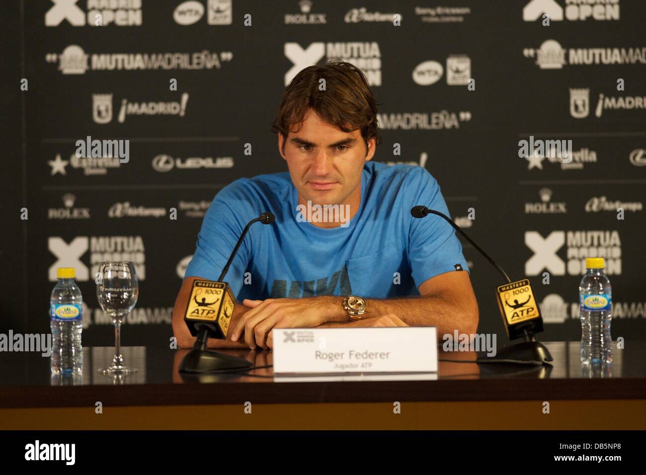 Roger Federer Mutua Madrid Open Tennis Tournament - Press Conference ...