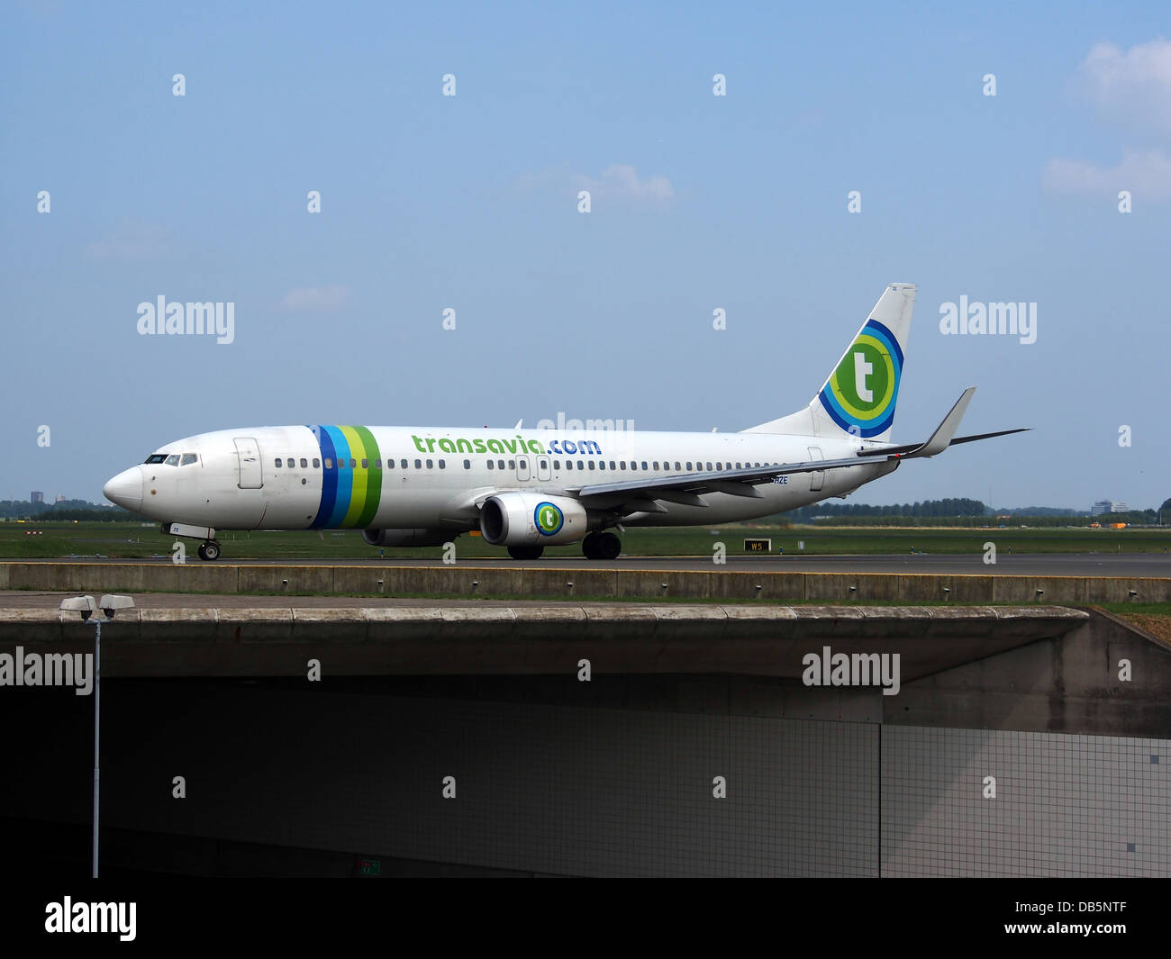 The Transavia Boeing 737-8K2(WL), registration PH-HZE, is a commercial ...