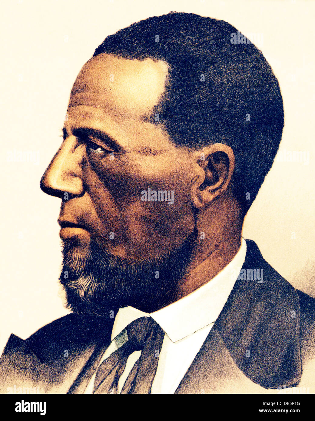 Vintage portrait of Hiram Rhodes Revels Stock Photo - Alamy