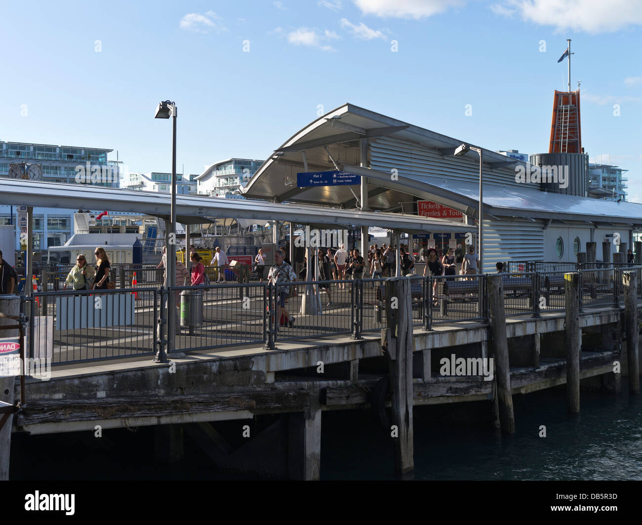 dh Auckland Harbour AUCKLAND NEW ZEALAND Waterfront ferry pier Auckland ...