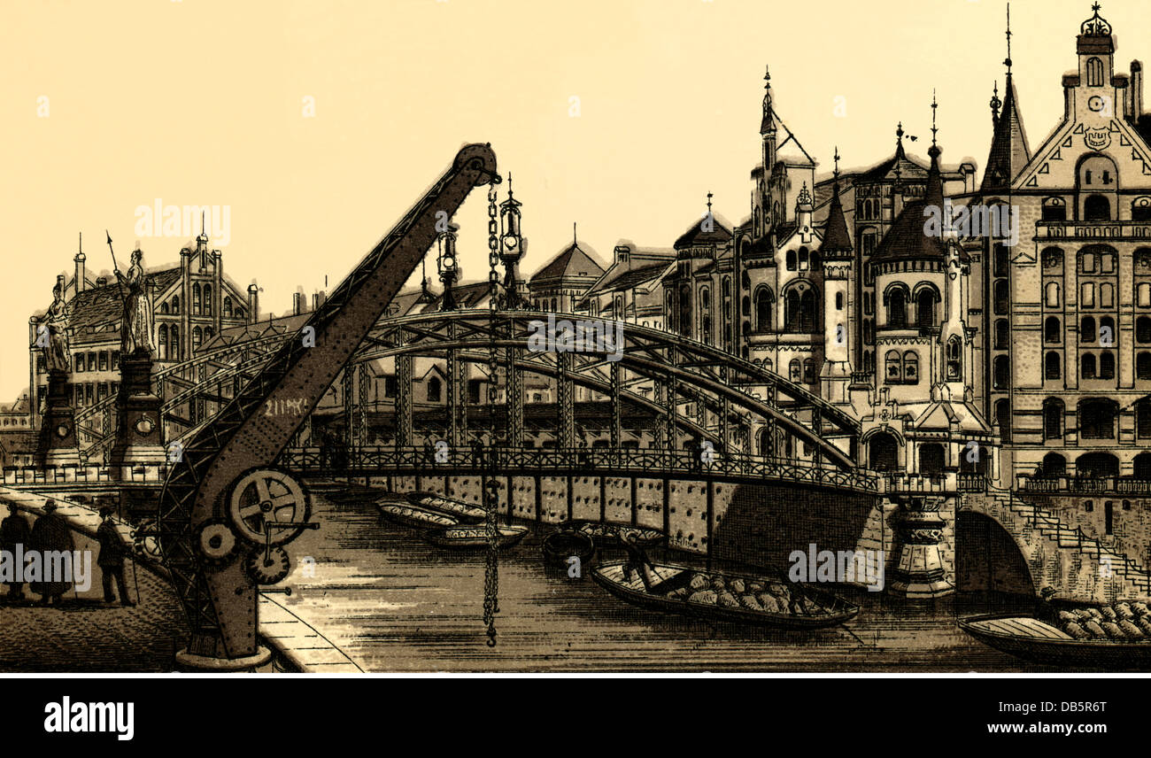 Hamburg port 19th century hi-res stock photography and images - Alamy