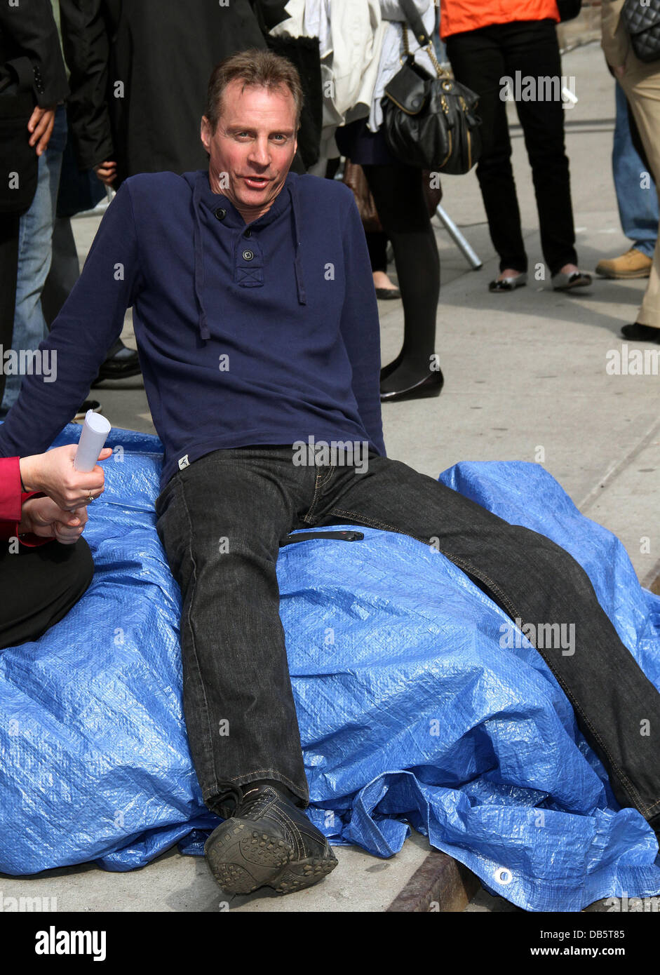 The Human Fuse, Brian Miser celebrities outside The Ed Sullivan Theater ...