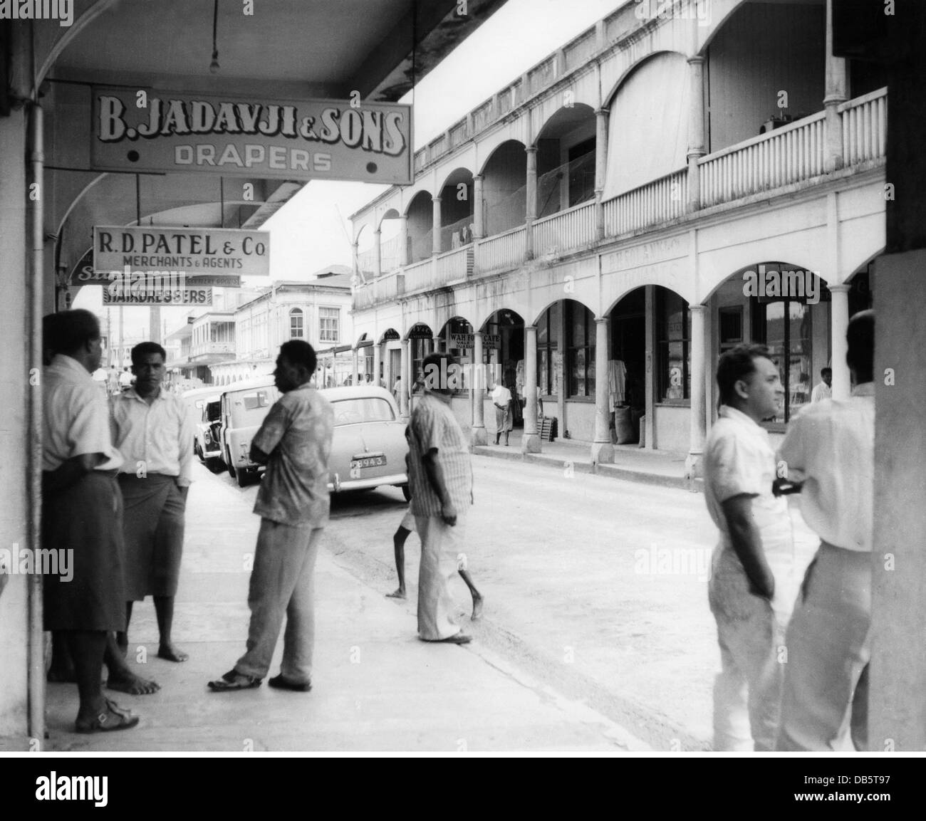geography / travel, Fiji, Suva, street scenes, main street, circa 1960 ...