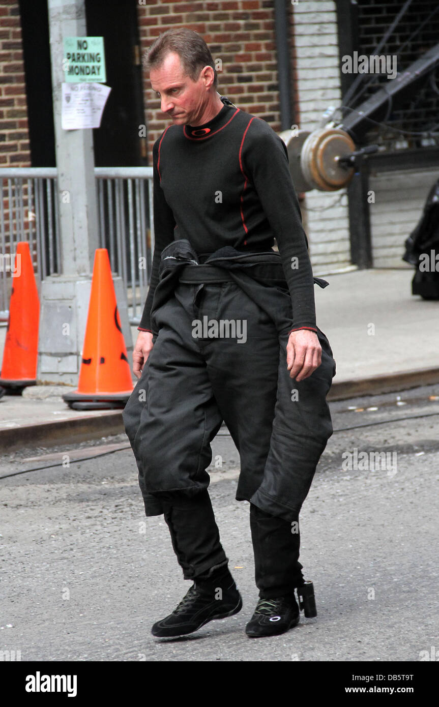 The Human Fuse, Brian Miser celebrities outside The Ed Sullivan Theater ...