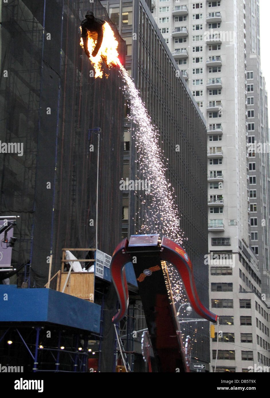 The Human Fuse, Brian Miser celebrities outside The Ed Sullivan Theater ...
