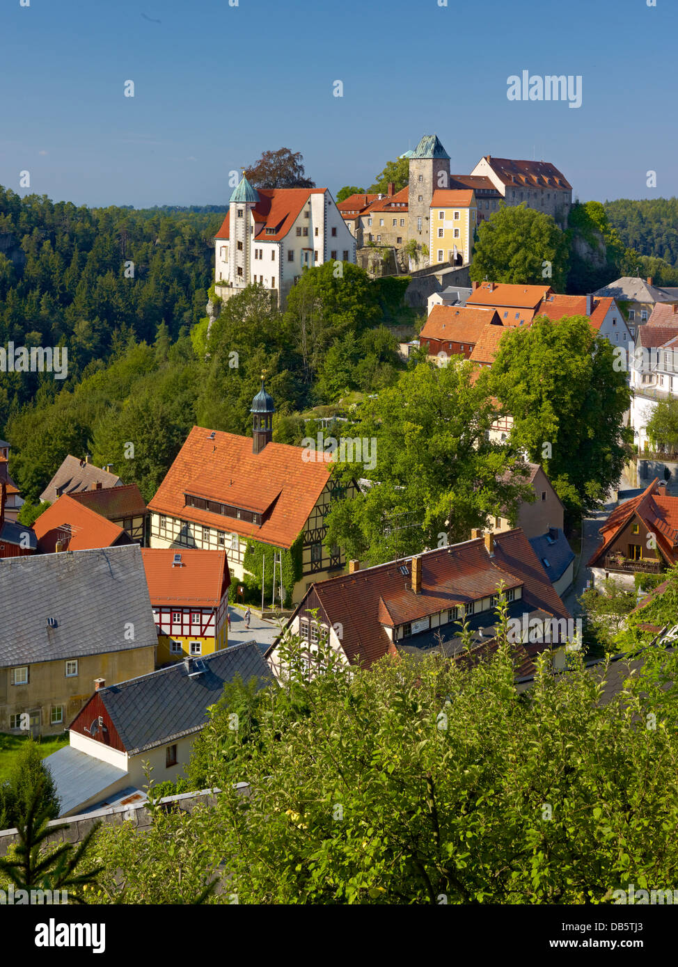 Hohnstein, Saechsische Schweiz-Osterzgebirge, Saxony, Germany Stock ...