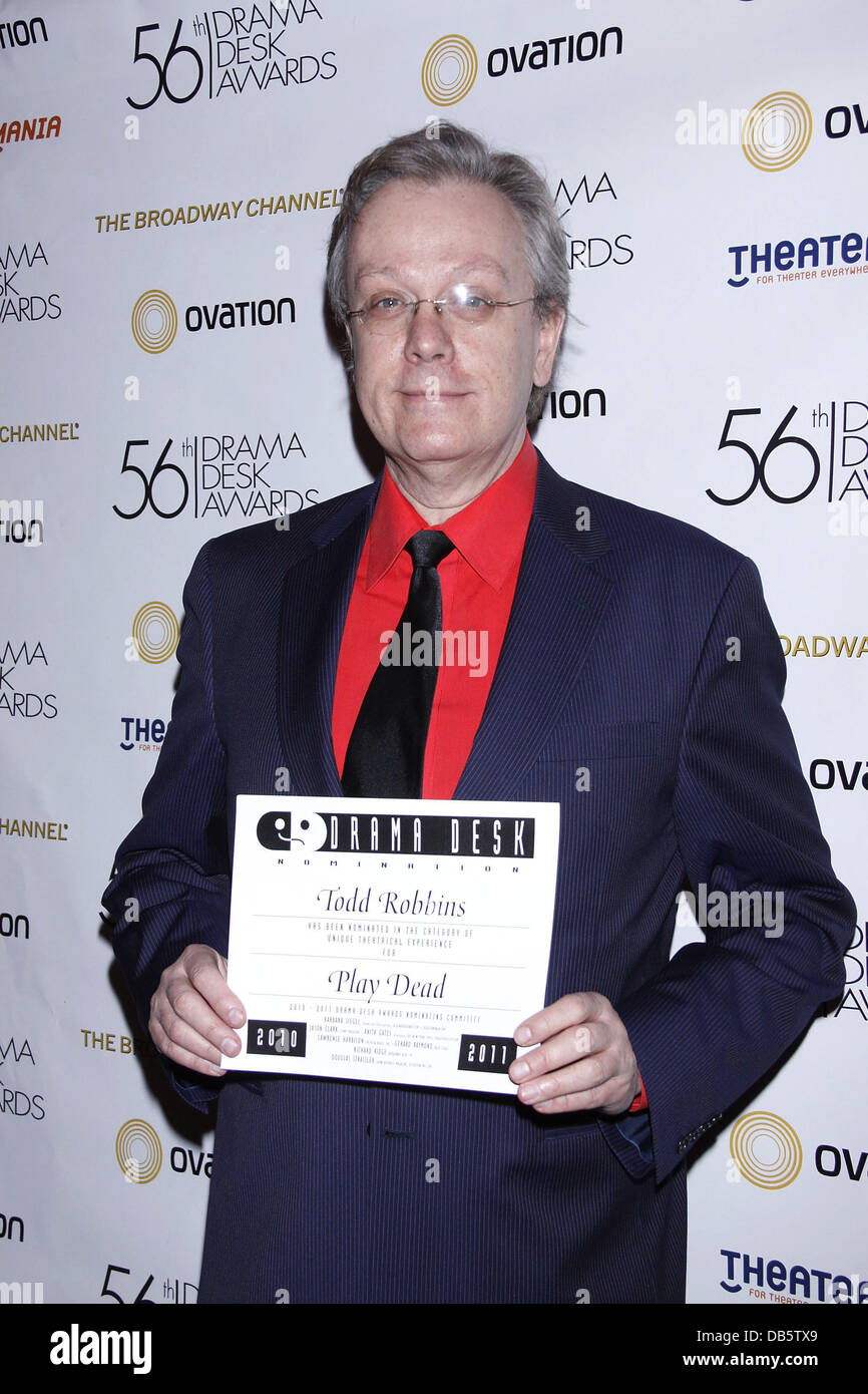 Todd Robbins The Official Reception for the 2011 Drama Desk Award Nominees held at Bombay Palace ...