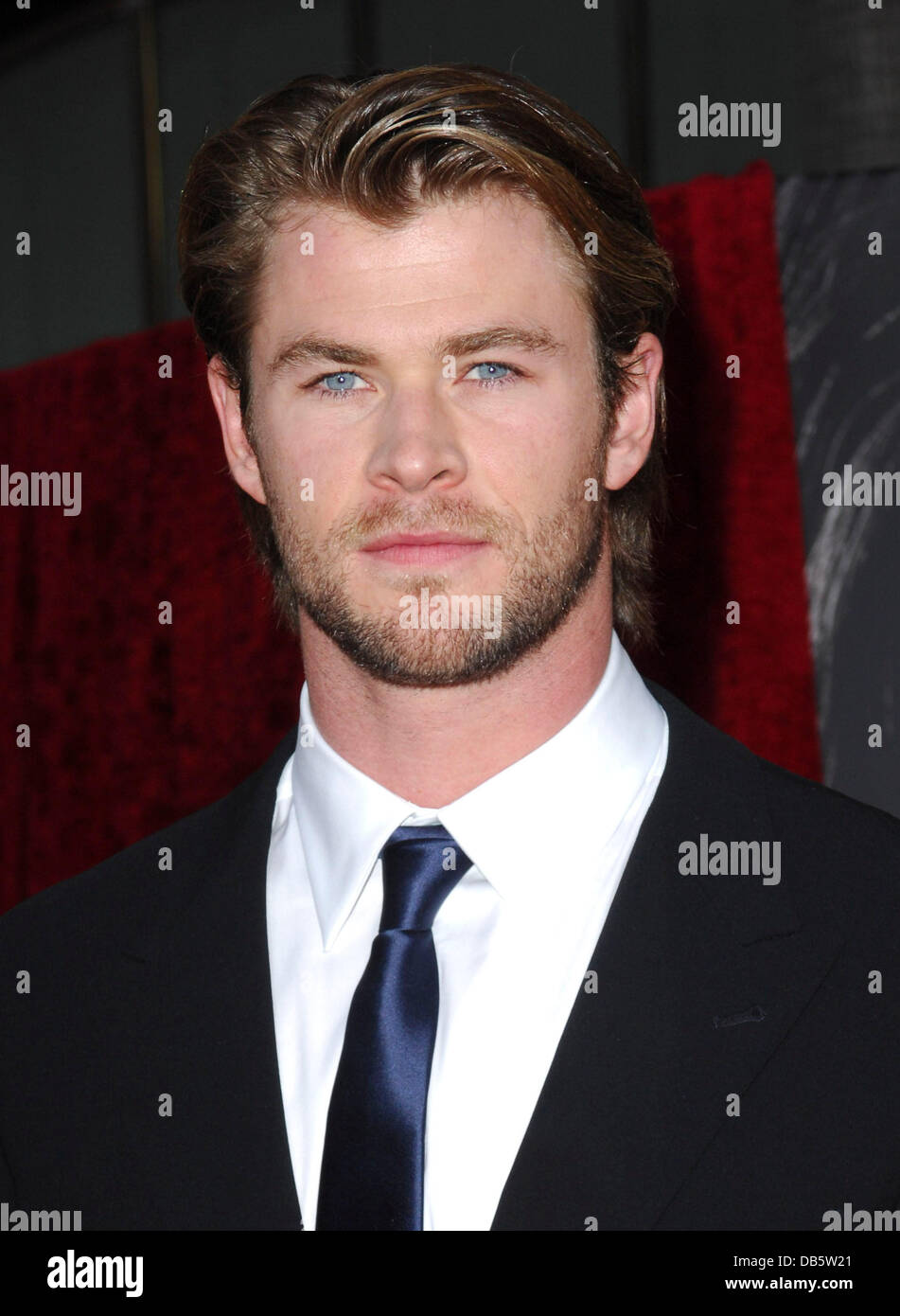 Chris hemsworth los angeles premiere of hi-res stock photography and ...