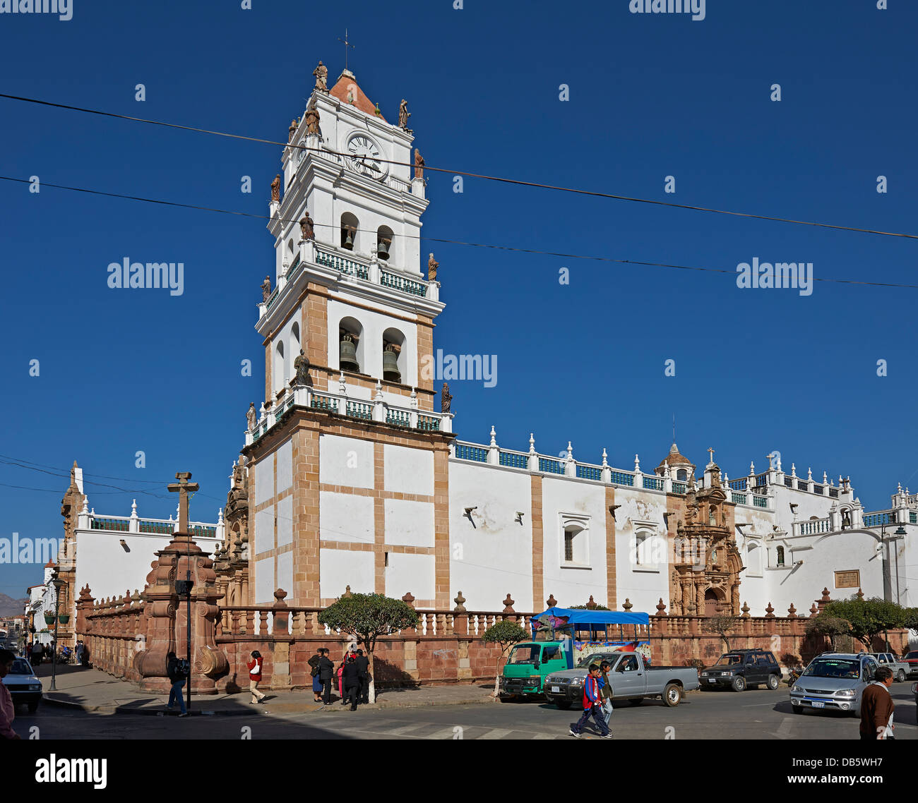 Catedral metropolitana cathedral sucre bolivia hi-res stock photography ...