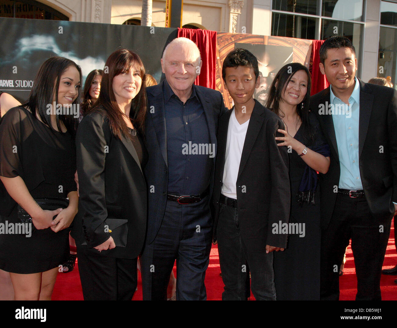 Stella Arroyave with Anthony Hopkins and family Los Angeles premiere of ...