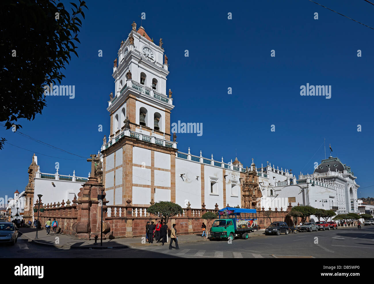 Catedral Metropolitana, cathedral of Sucre, Bolivia, South America ...