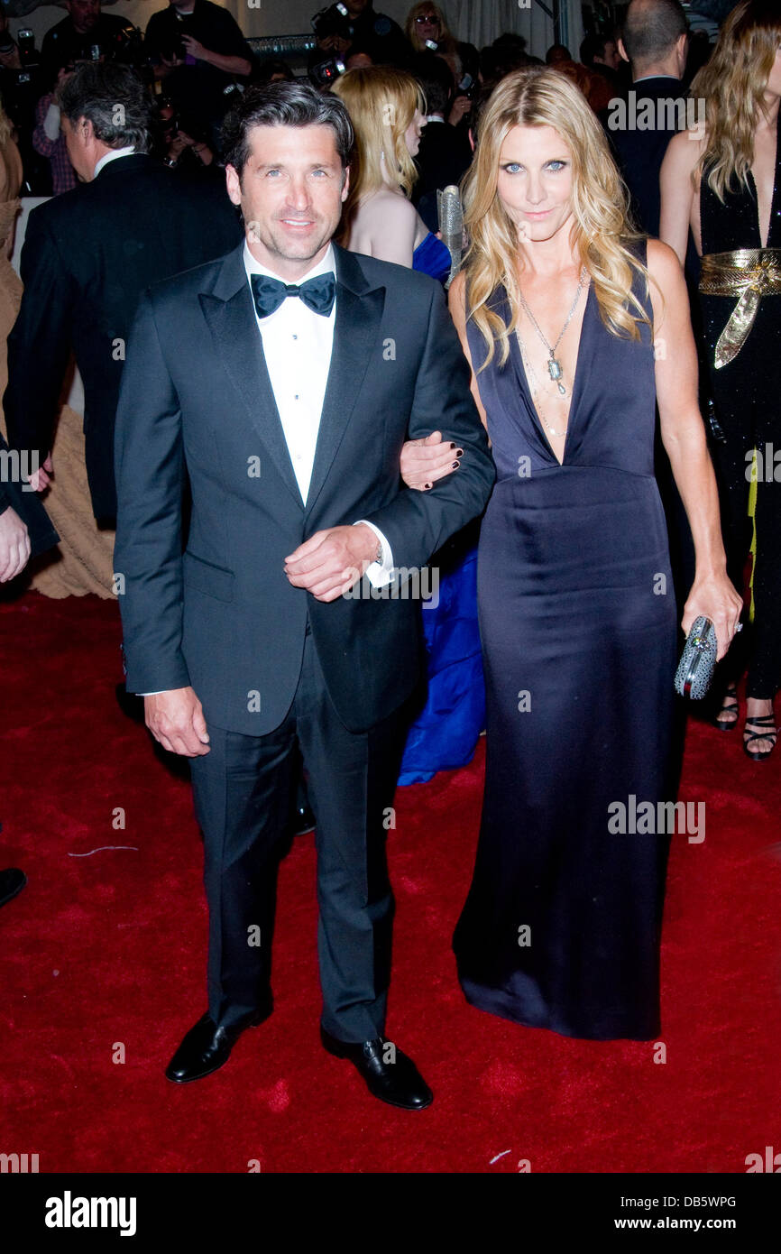 Patrick Dempsey and Jill Fink Alexander McQueen: Savage Beauty' Costume ...