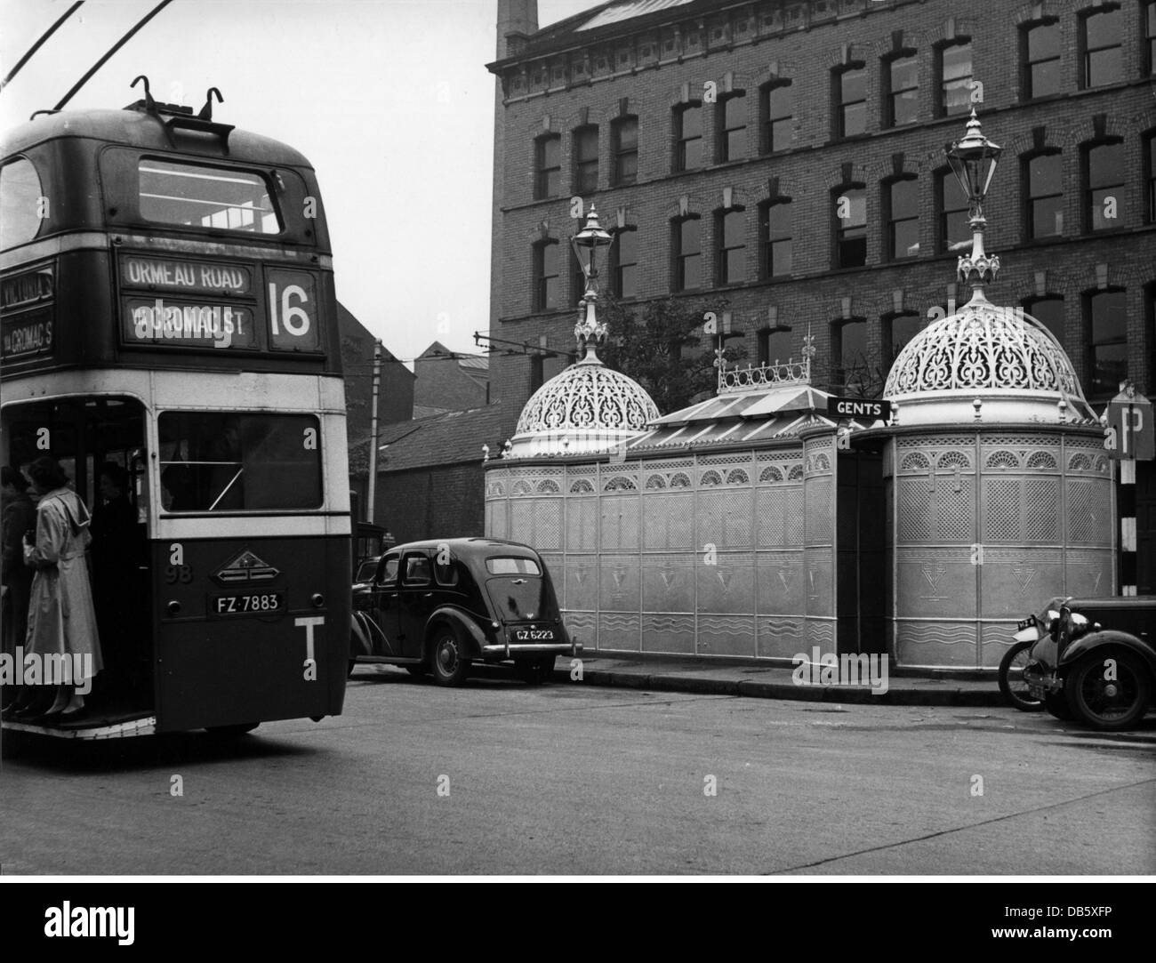 Public bathrooms exterior Black and White Stock Photos & Images - Alamy
