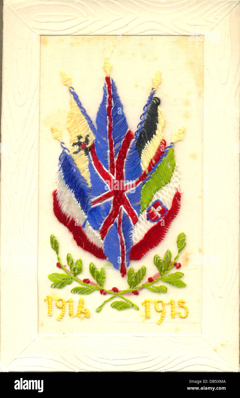 Embroidered Silk Postcard High Resolution Stock Photography and Images ...