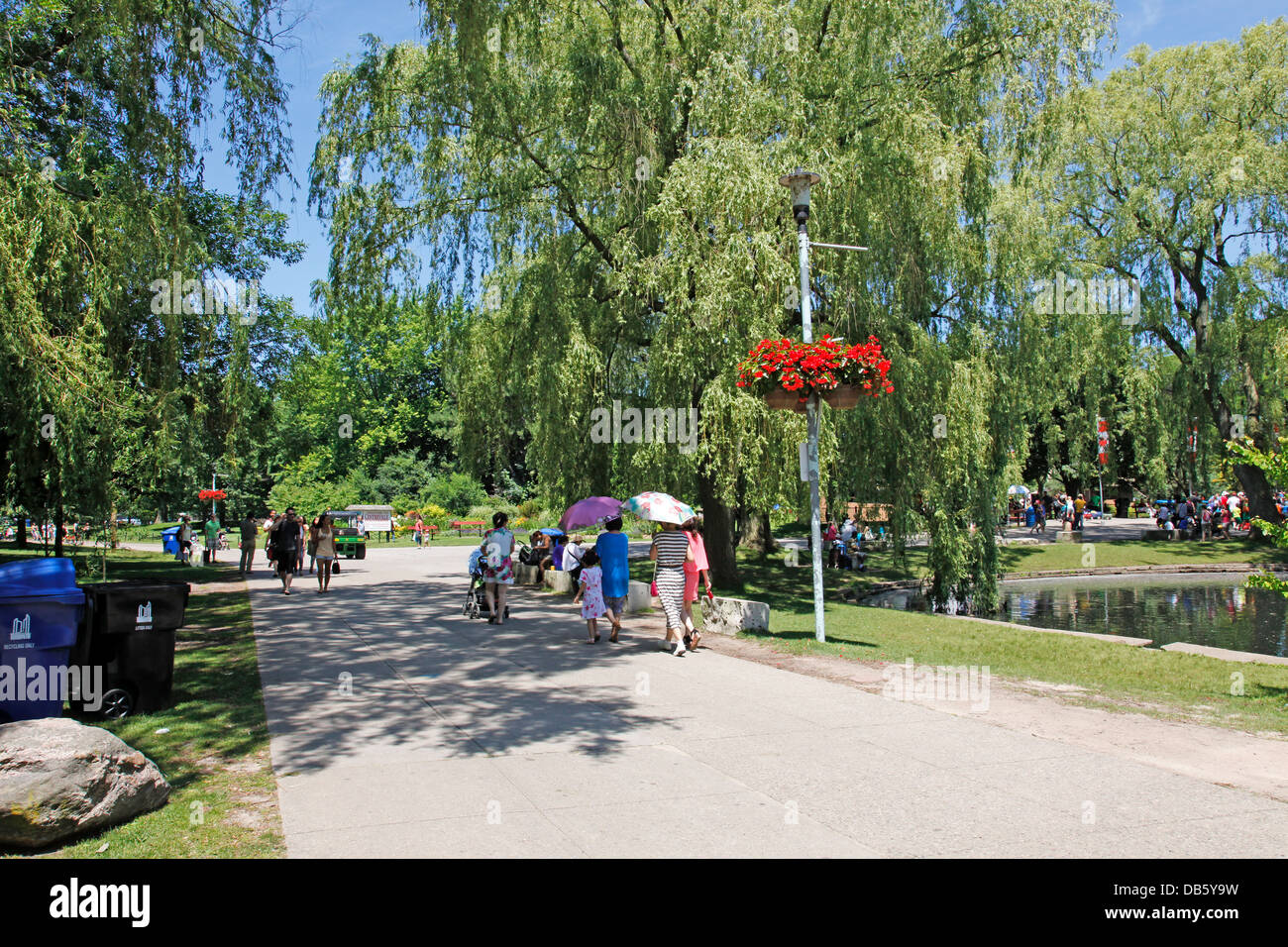 Toronto;Ontario;Canada;Centre Island Park with Toronto Skyline in back ...