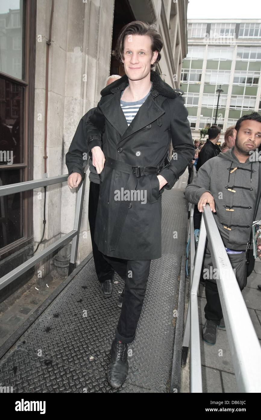 Matt Smith leaving the BBC Radio 1 Studios London, England - 05.05.11 Mandatory Credit : C NEW ...