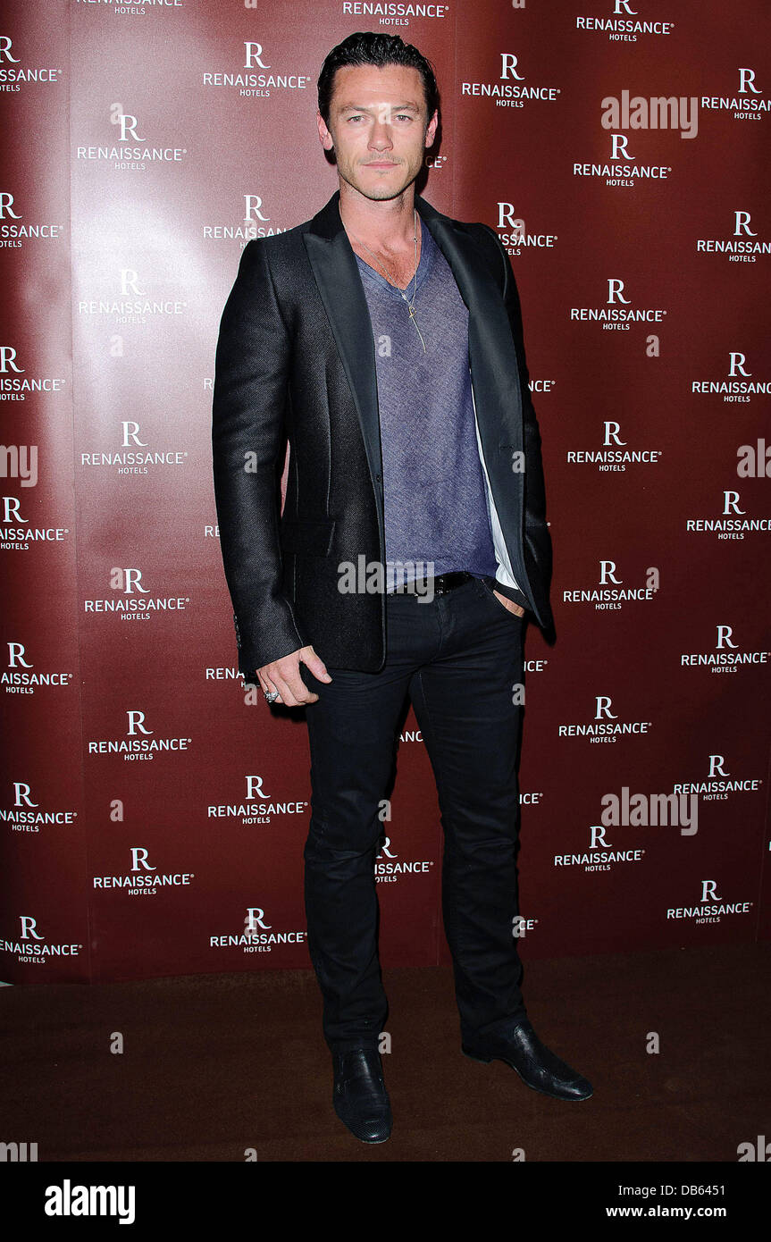 Luke Evans St Pancras Renaissance Hotel Grand Opening Party London ...